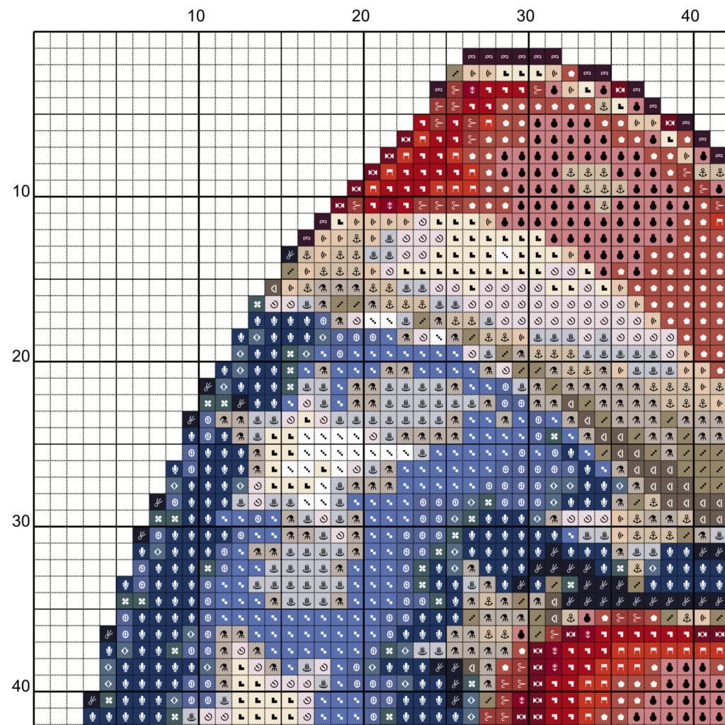 4th of July Coquette Bow Cross Stitch Pattern Set
