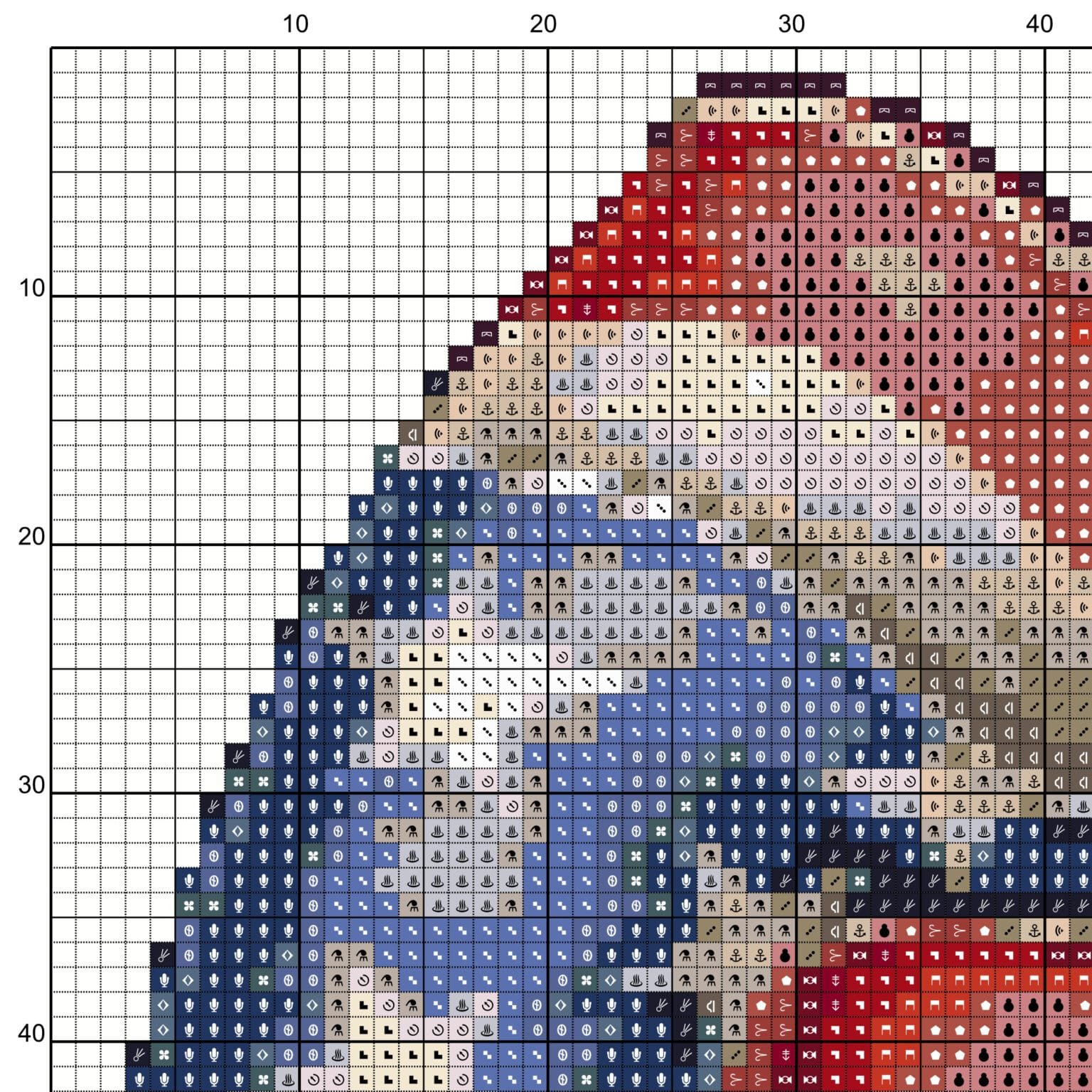 4th of July Coquette Bow Cross Stitch Pattern Set
